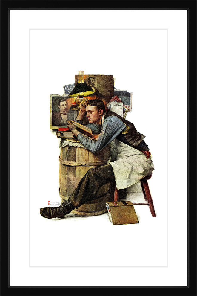 "Law Student" Framed Art Print by Norman Rockwell, 20"x30 ...