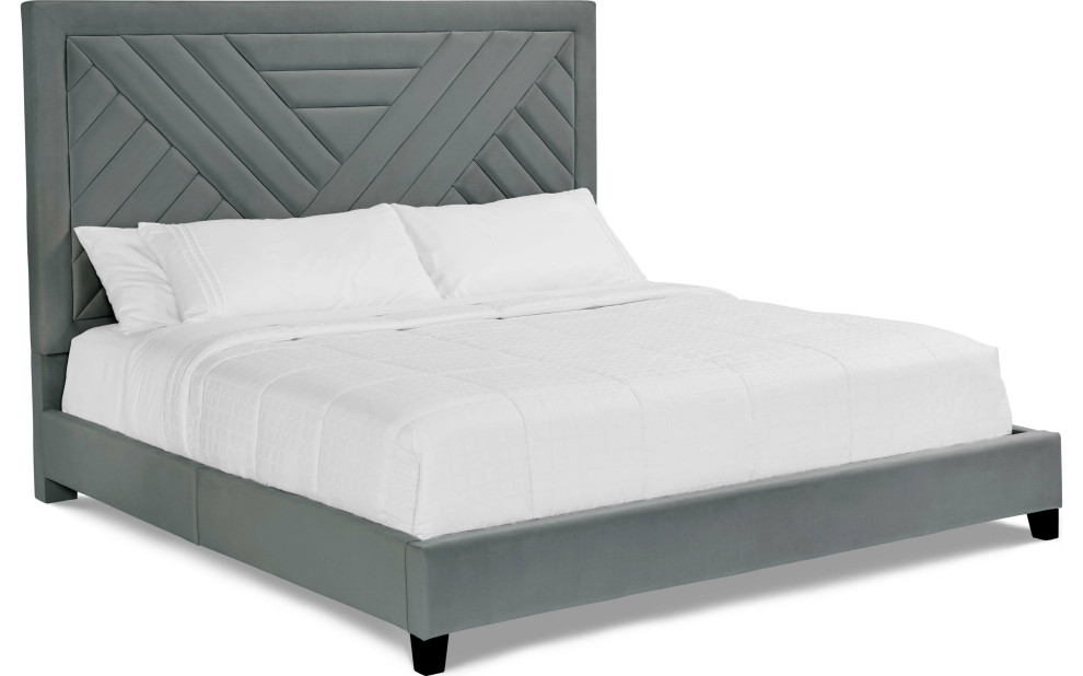 Omni King Bed with 5 Lats & 10 Support Legs - Transitional - Platform ...