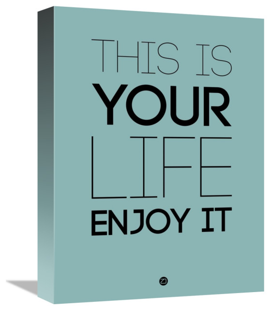 "This Is Your Life Poster Blue" Fine Art Print, 12" x 16" - Modern ...