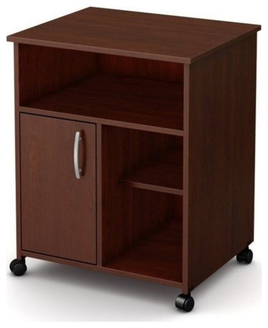 South Shore Axess Printer Wood Stand in Pure Black - Transitional ...