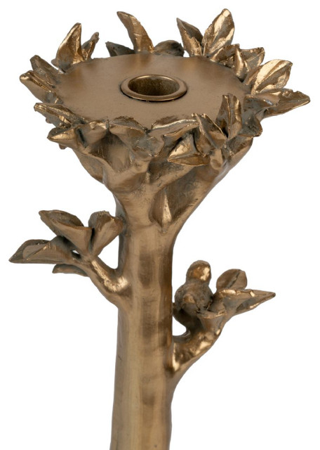 Tree Candle or Candle Holder, Gold - Rustic - Candleholders - by ...