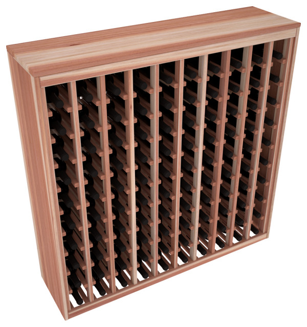 100-Bottle Deluxe Wine Rack, Premium Redwood - Transitional - Wine ...