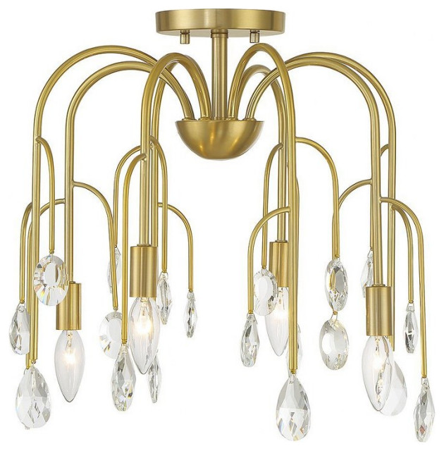 4 Light Convertible Pendant In Modern Style-15.5 Inches Tall and 16.5 ...