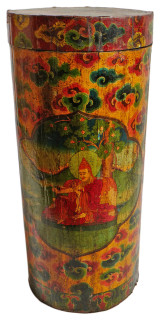 Consigned Tibetan Cylinder Box - Asian - Decorative Boxes - by Design ...