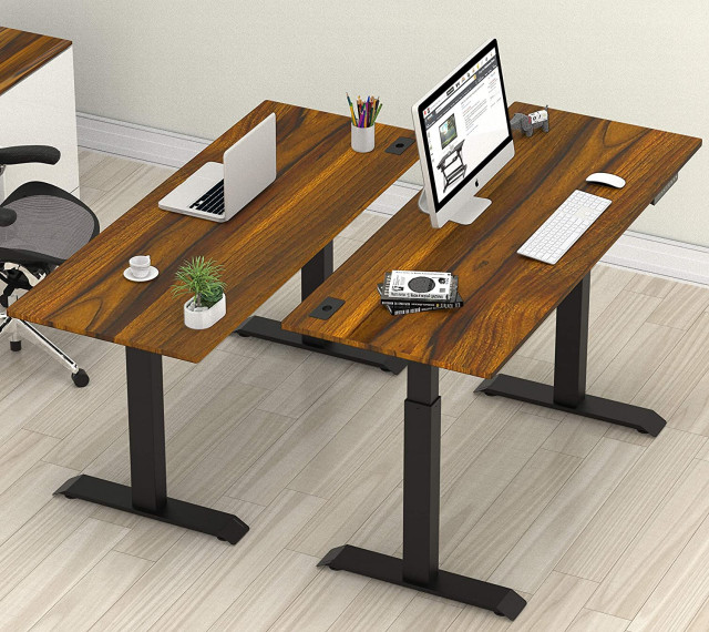 Modern Desk, Electric Lift System With 4 Memory Preset Adjustment ...