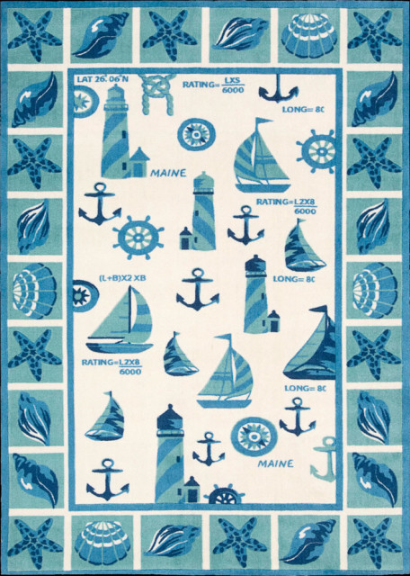 Nourison Shoreline SH015 Rug, 2'6"x4' - Beach Style - Area Rugs - by ...