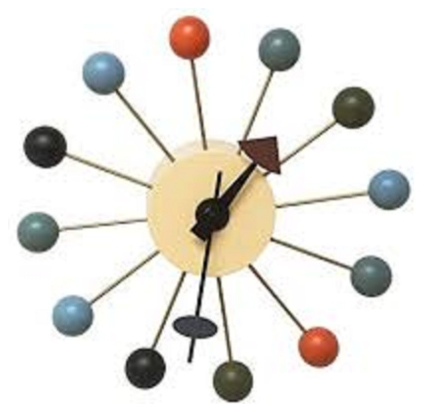 Mid-Century Design Color Bubble Wall Clock - Midcentury - Wall Clocks ...