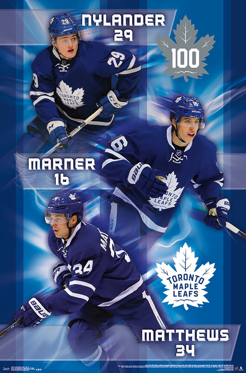 Toronto Maple Leafs Trio Poster, 22.375"x34" - Contemporary - Prints ...