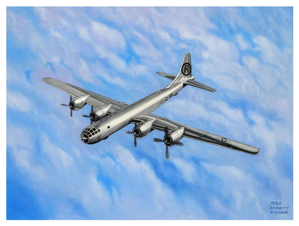 Mike Bennett B-29 Art Print, 9"x12" - Contemporary - Fine Art Prints ...