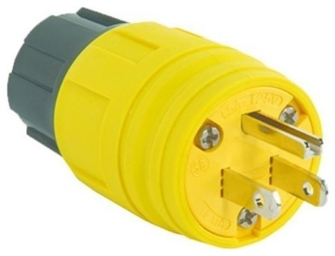 Pass & Seymour® PS14W47CCV3 Watertight Rubber Housing Plug, 15A, 125V ...