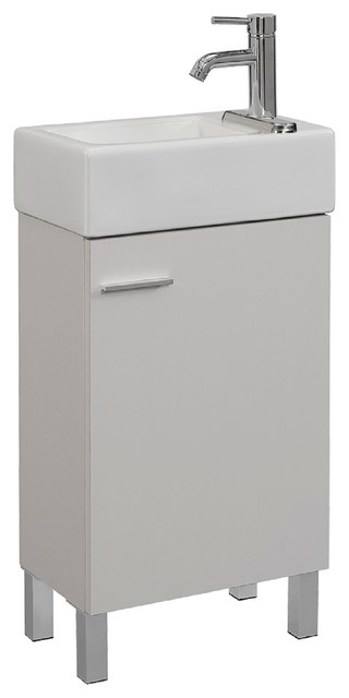 18" Wide Combo Mini Vanity - Contemporary - Bathroom Vanities And Sink ...