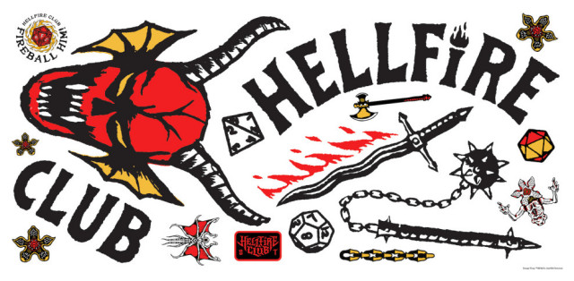 Stranger Things Hellfire Club Giant Peel & Stick Wall Decals - Eclectic ...
