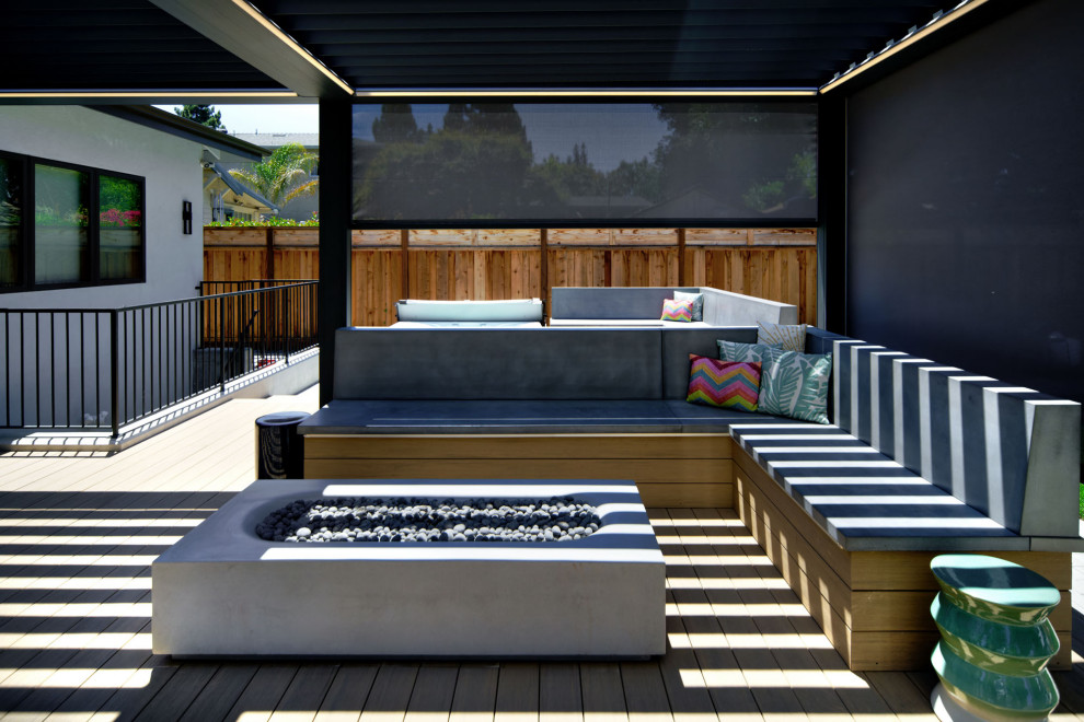 Louvered Pergola with Double Roof , Screens and RGB Louver Lighting ...