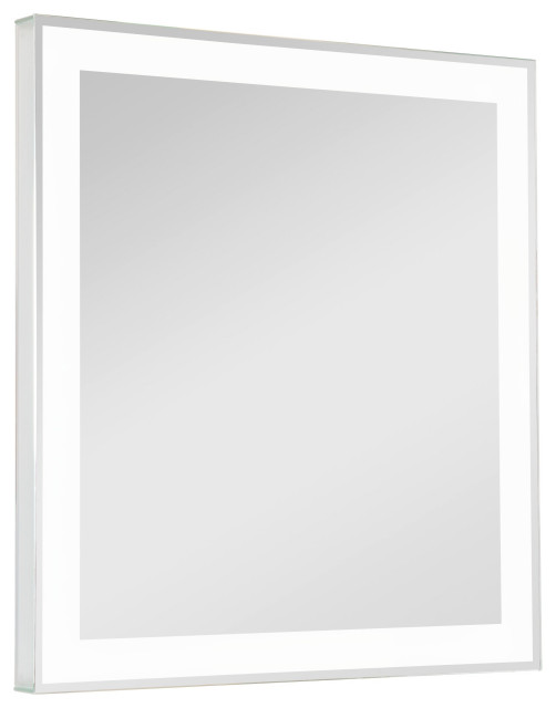 Wall Mount Bathroom Vanity Delux Teak Wood Mirror 32", 24+12R-Diamond ...