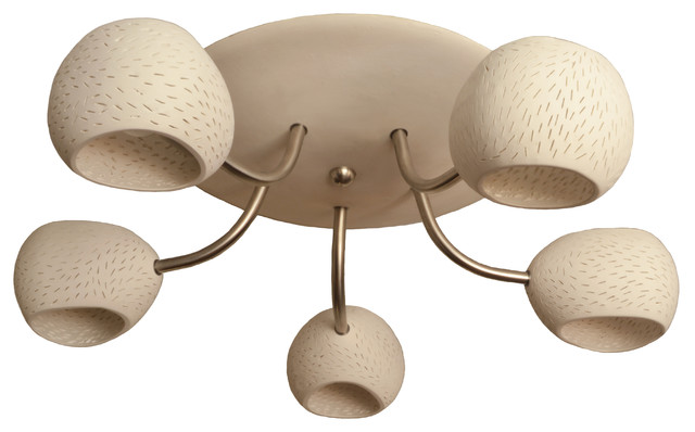 Flush Mount Ceiling Light - Clover Five - Contemporary - Flush-mount ...