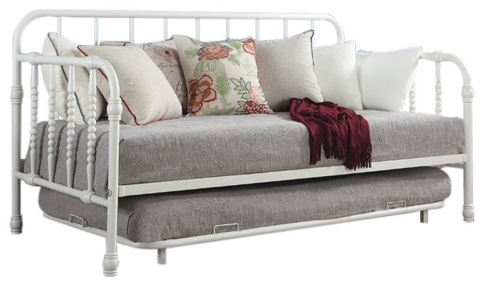 Coaster Traditional White Metal Daybed - Traditional - Daybeds - by GwG ...