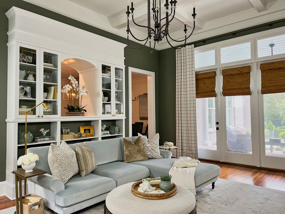 Traditional Transformation Living Room Built-In - Traditional - Living ...