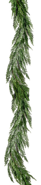 Serene Spaces Living Artificial Cypress Garland, Holiday, Wedding, 72 ...