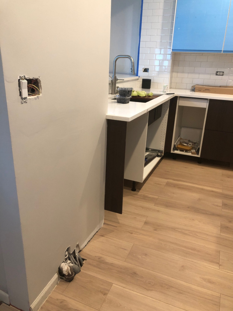 hiding kitchen pipes