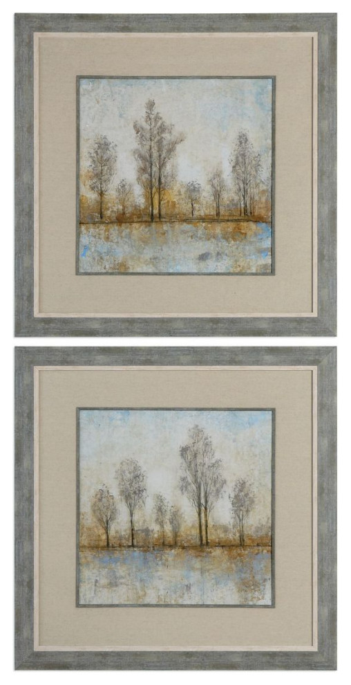 Uttermost Quiet Nature Landscape Prints Set of 2 - Contemporary ...