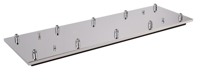 Multi-Port Canopy, Chrome, 26.375"Lx8.25"Wx1", 26.375"Lx8.25"Wx1 ...