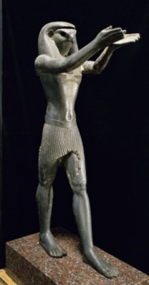 Statue Of Horus 1069-664 Bce Egyptian Art Bronze Musee Du Louvre Print ...