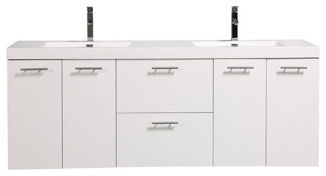 Eviva Luxury 84" Bathroom Vanity - Modern - Bathroom Vanities And Sink ...