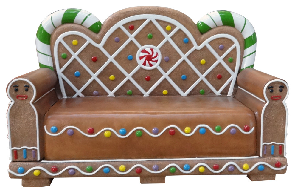 Gingerbread Bench - Contemporary - Holiday Accents And Figurines - by ...