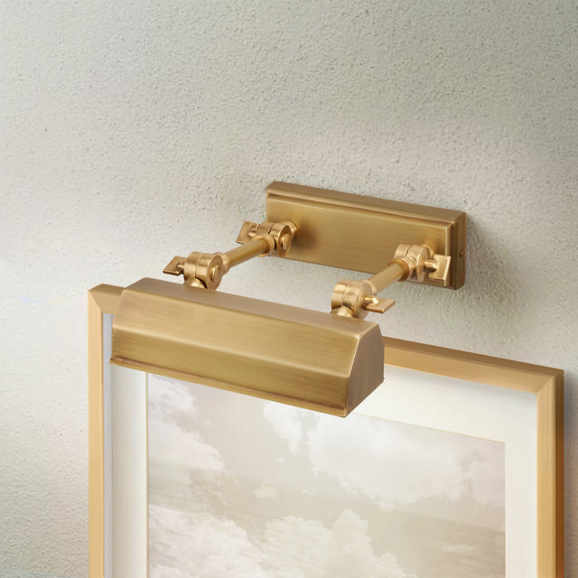 Chawton 1 Light Medium Picture Light in Aged Brass - Transitional ...