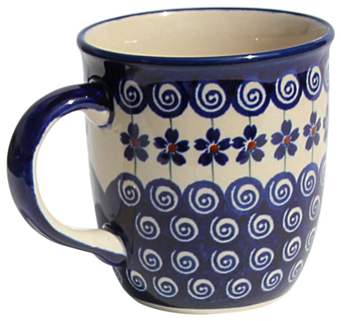 Polish Pottery Coffee Mug, Pattern Number: 1085a, 12 OZ - Farmhouse ...