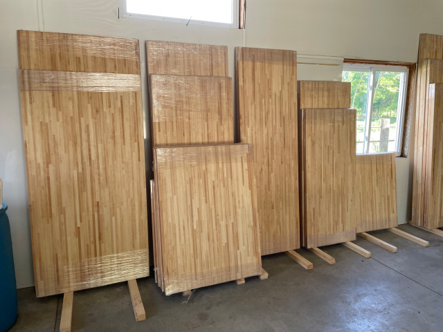 Custom Edge Grain Butcher Block Table Top, Island Top, Workbench, Desk ...