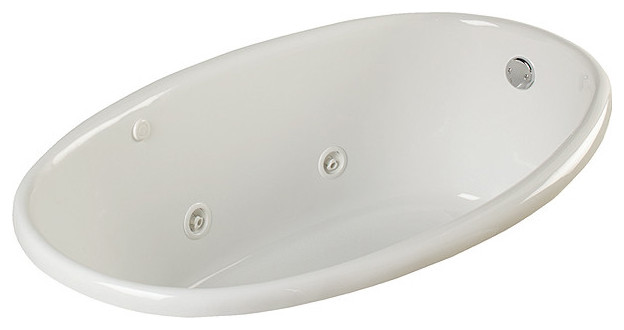 PROFLO PFWPLUSA7040 Plus A 70" x 40" Drop In 6 Jet Whirlpool Bath ...