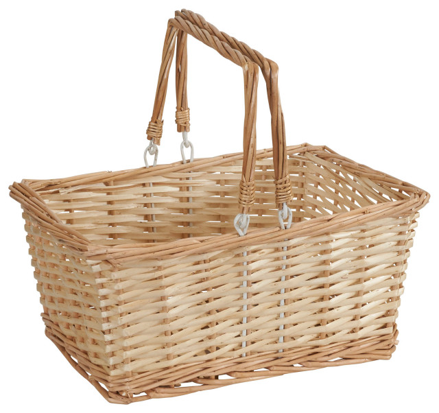 Woven Market Basket - Beach Style - Baskets - by Household Essentials ...