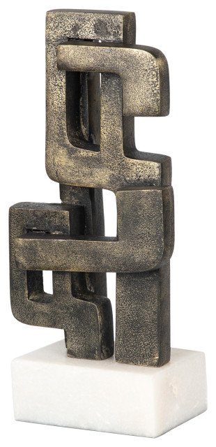 Segovia Sculpture, White, Bz - Contemporary - Decorative Objects And ...