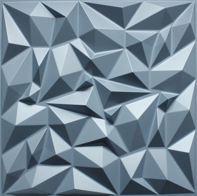 Brilliant Silver Diamond 3D Wall Panels - Modern - Wall Panels - by ...