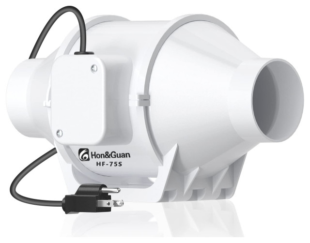 Duct Fan, High Efficiency Inline Fan Mixed Flow Ventilation System, 3 ...