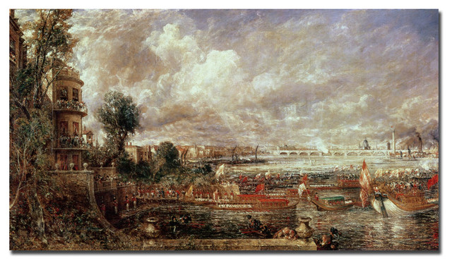 'Waterloo Bridge, 1817' Canvas Art by John Constable - Traditional ...
