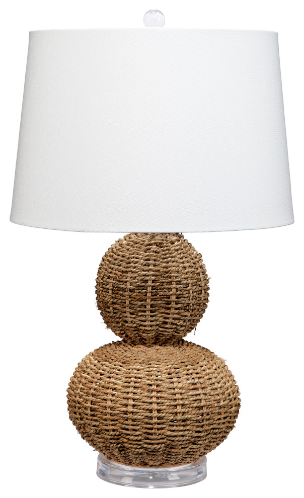 Sebastian Seagrass Table Lamp - Beach Style - Table Lamps - by Jamie ...