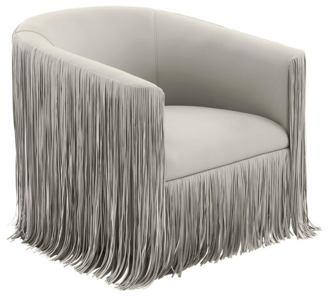 Luxe Swivel Shag Accent Chair, Belen Kox - Contemporary - Accent Chests ...