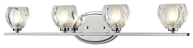 Hale 4-Light Bathroom Vanity Light In Chrome, 29.250 - Contemporary ...