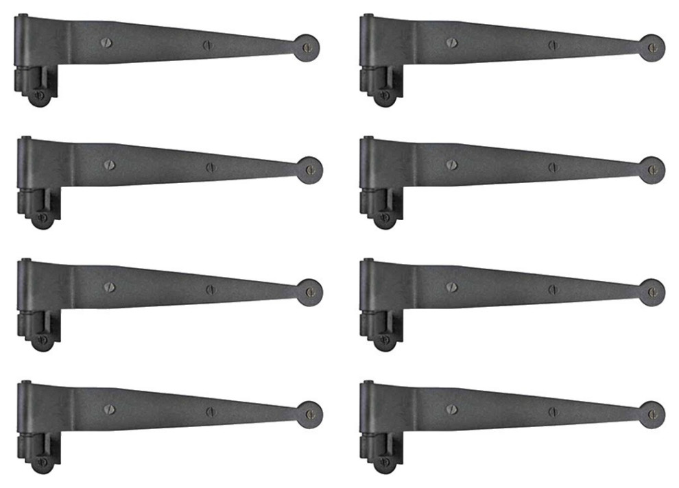 Pintle Hinge Strap For Doors & Gates Black Iron Shutter Hinge Offset 2 ...