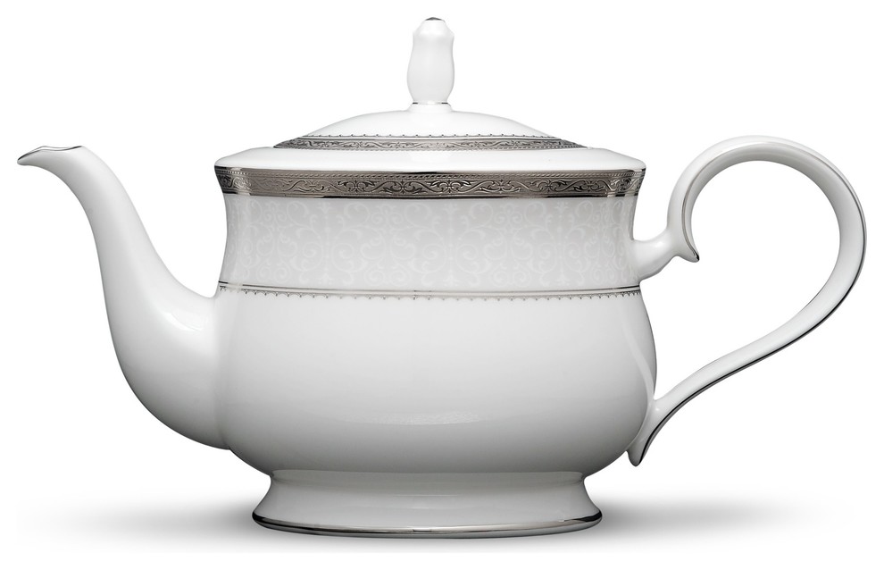 Noritake Odessa Platinum Tea Pot - Traditional - Teapots - by Unique ...
