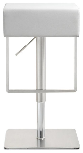Seville White Steel Barstool - Contemporary - Bar Stools And Counter ...