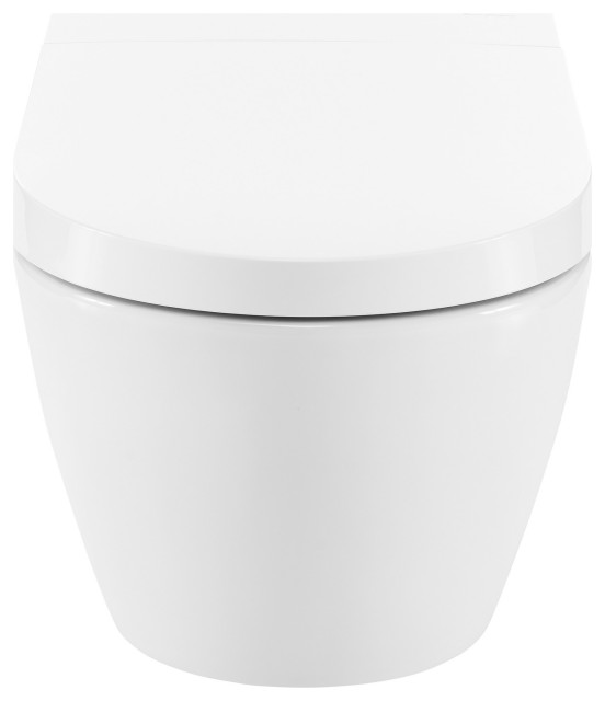 Hugo Smart Wall-Hung Toilet With Bidet Bundle - Contemporary - Toilets ...