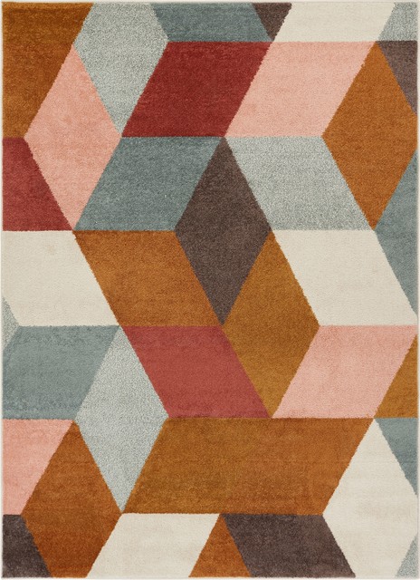 Well Woven Vettore Chancery Modern Geometric Shapes Multi Area Rug, 5'3 ...