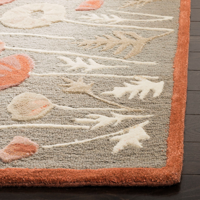 Safavieh Martha Stewart Poppy Glossary Rug, Cayenne Red, 9'x12 ...