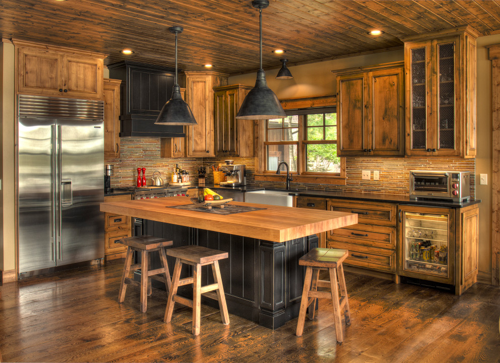 Island Lake 1 - Rustic - Kitchen - Minneapolis - by Lands End ...