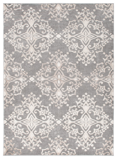 Galleria Monica Gray Contemporary Area Rug, 7'10"x9'10" - Contemporary ...