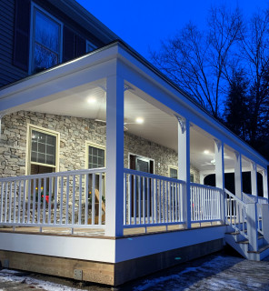 Covered Front Porch Addition - Modern - Verandah - Burlington - by TS ...