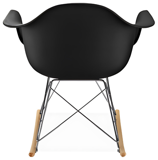 Nicer Furniture Molded Plastic Rocking Armchair - Midcentury - Rocking ...